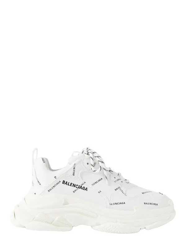 Balenciaga Triple S Logo-print Sneakers - White