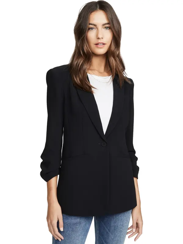 Cinq À Sept Crepe Khloe Blazer - Black