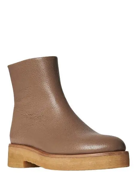 THE ROW Boris Zip-up Ankle Boots - Moonstone
