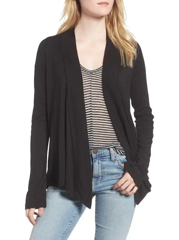 Splendid Classic Flare Cardigan - Black
