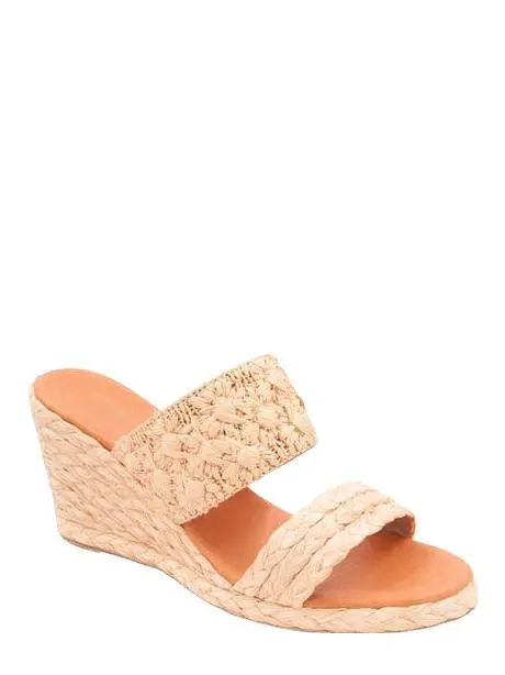Andre Assous Nolita Wedge Slide Sandal - Natural