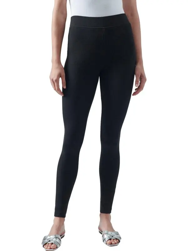 ATM Anthony Thomas Melillo Modal Rib High Waisted Legging - Black