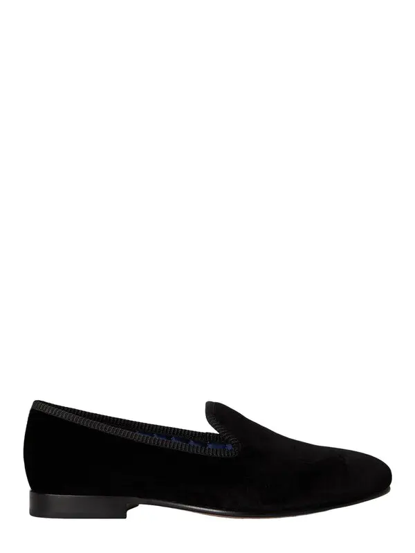 Ralph Lauren Paxton Velvet Slipper - Black