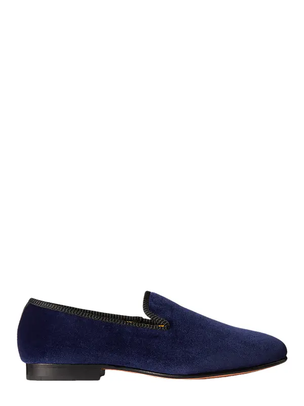Ralph Lauren Paxton Velvet Slipper - Newport Navy