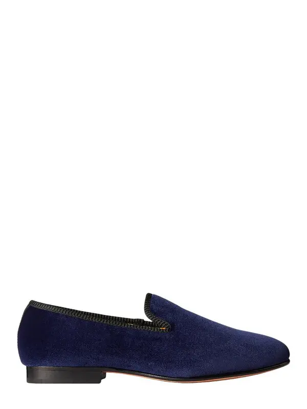 Ralph Lauren Paxton Velvet Slipper - Newport Navy