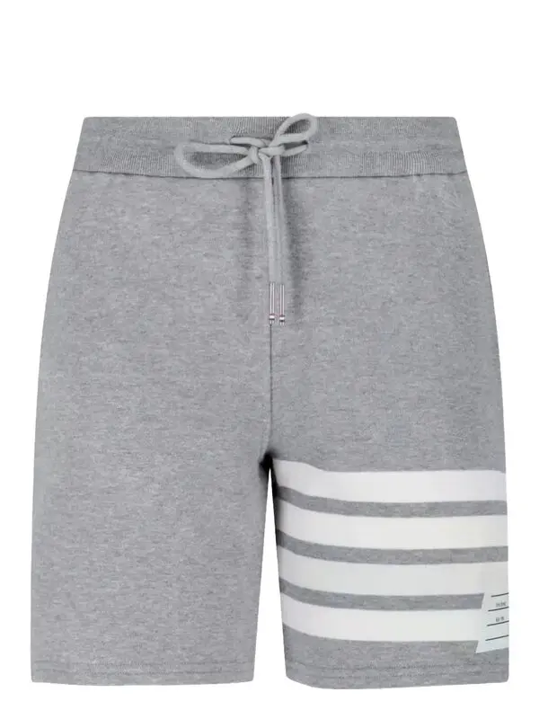 Thom Browne 4-bar Stripe Track Shorts - Grey