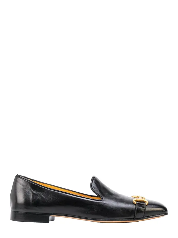 MADISON.MAISON Square-toe Horsebit Loafers - Black