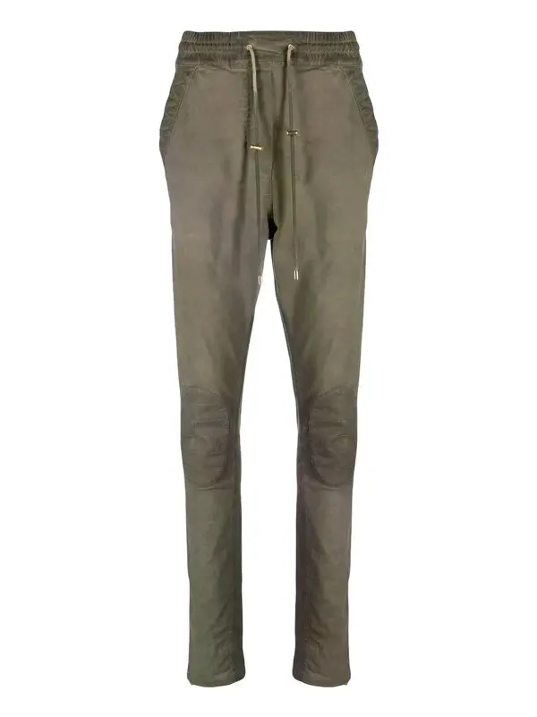 Balmain Ankle-zip Track Pants - Green