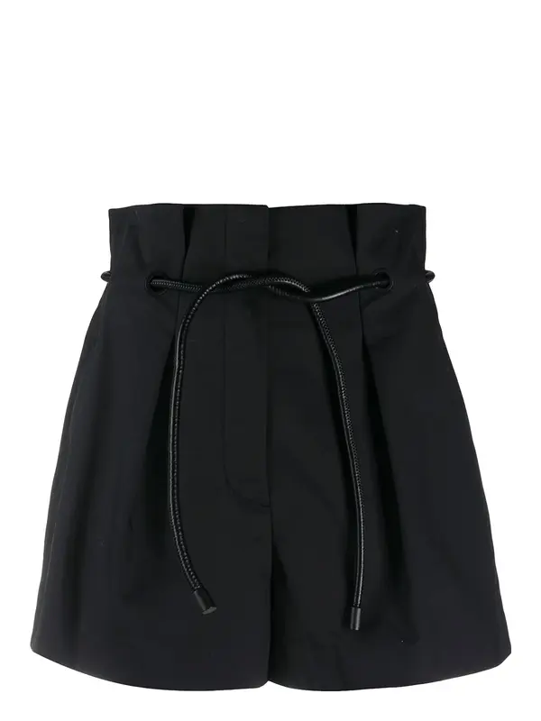 3.1 Phillip Lim Paperbag Waist Mini Shorts - Black