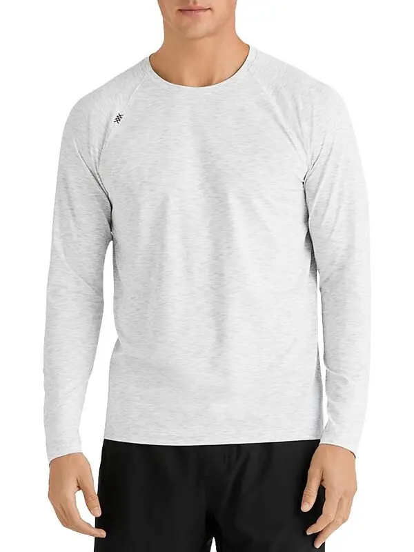 RHONE Reign Long Sleeve Performance Tee - Gray Space