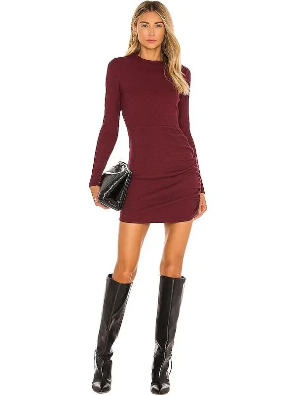 LOVERS AND FRIENDS Freja Mini Dress - Burgundy