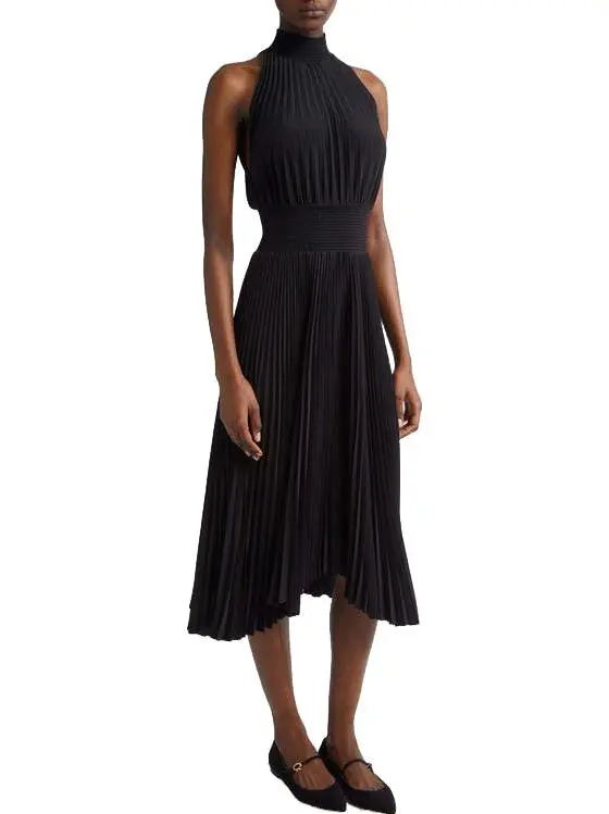 A.L.C. Renzo Sleeveless A-line Dress - Black