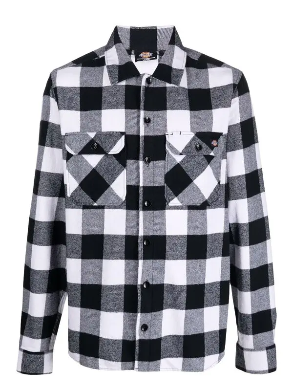 Dickies Checked Cotton Shirt - Black
