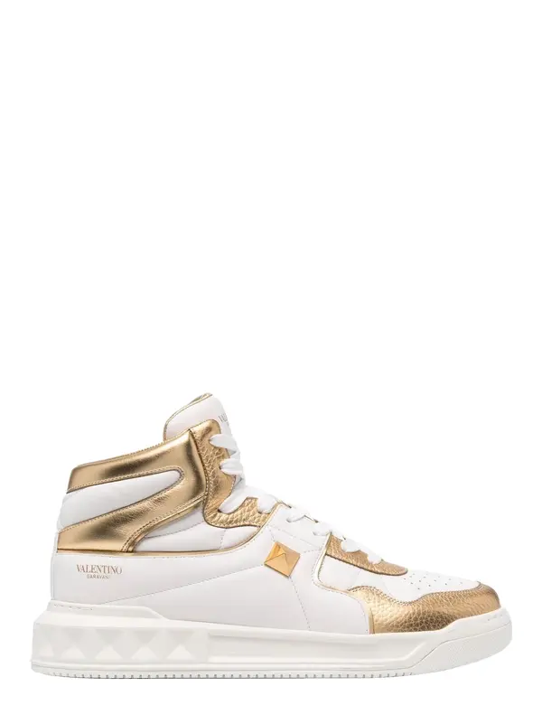 Valentino Garavani Roman Stud High-top Sneakers - White