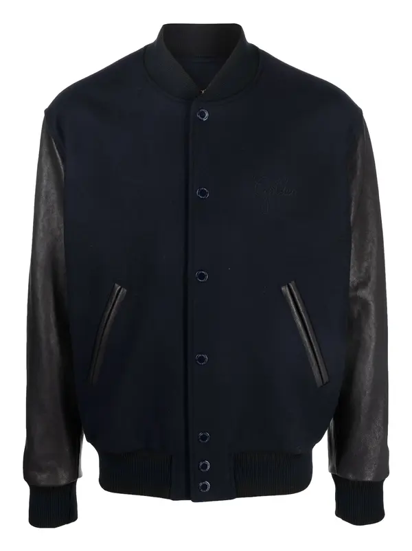 Golden Goose Panelled Varsity Jacket - Blue