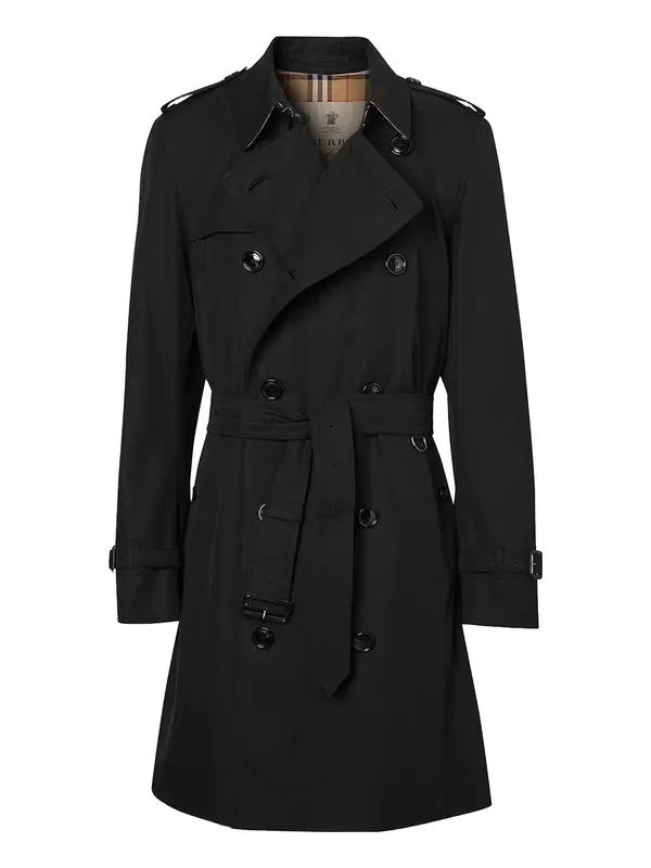 Burberry Chelsea Heritage Mid-length Trench Coat - Black