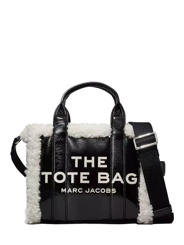 Marc Jacobs The Crinkle Leather Tote Bag - Black