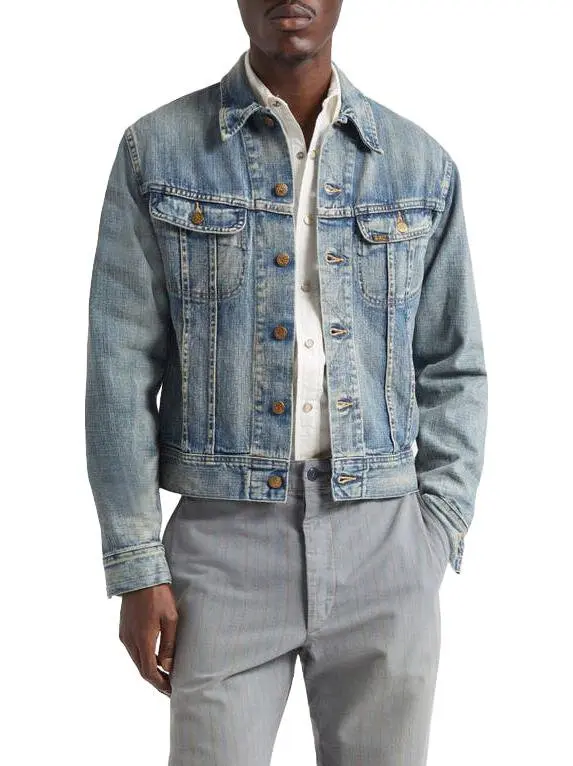 Double Rl Rrl Lot 271 Denim Jacket - Leeland Wash