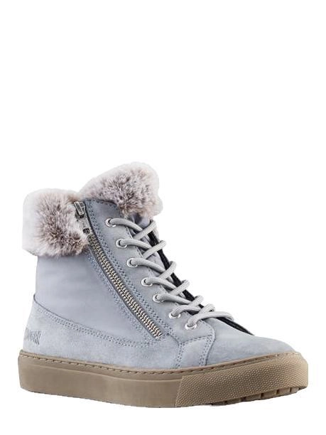 COUGAR Dubliner Faux Fur Trim Waterproof Bootie - Ash Blue
