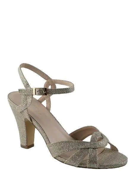 PARADOX LONDON PINK Kitty Glitter Sandal - Champagne