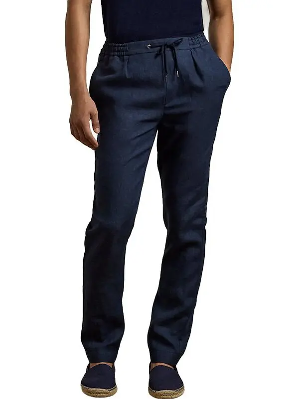 Ralph Lauren Linen Trousers - Classic Chairman Navy