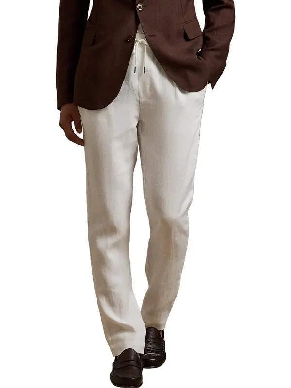 Ralph Lauren Linen Trousers - Optic White