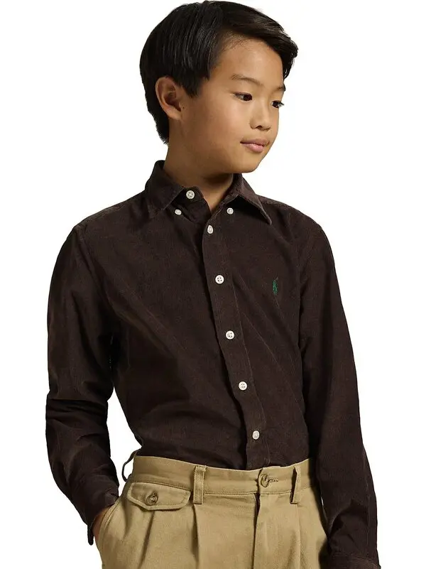 Ralph Lauren Cotton Corduroy Shirt - Circuit Brown