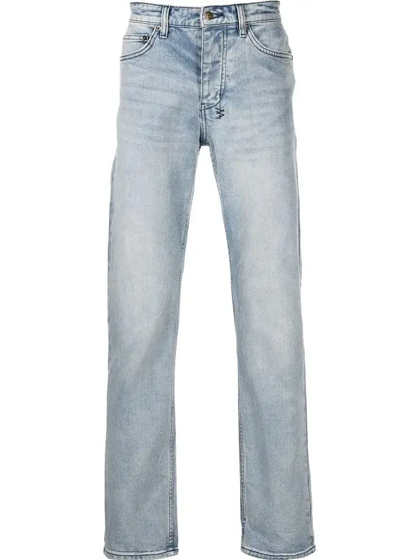 Ksubi Hazlow Washed Slim-fit Jeans - Blue