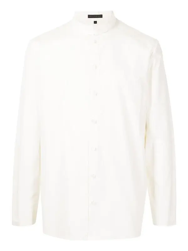 Shiatzy Chen Mandarin-collar Long-sleeve Shirt - White