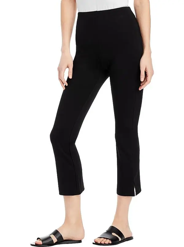 Lyssé Cropped Kick Flare Trousers - Black