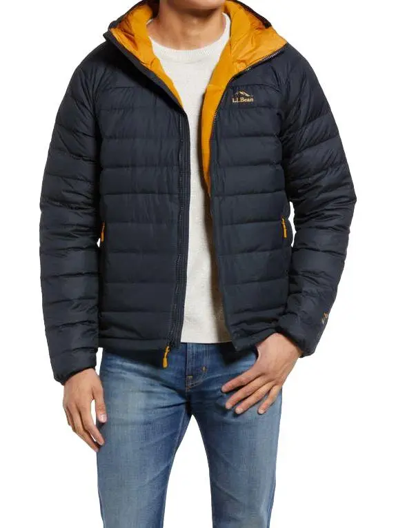 L.l.bean Down Hooded Jacket - Black