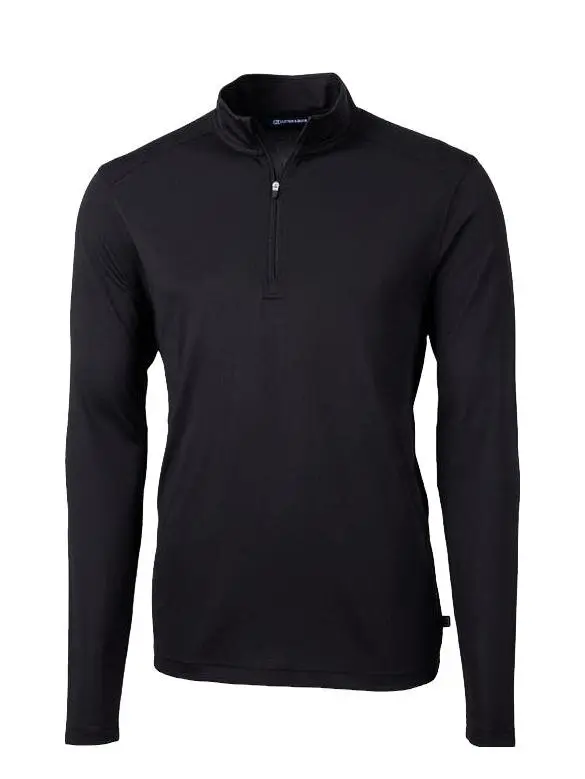 Cutter & Buck Virtue Piqué Quarter-zip Pullover - Black