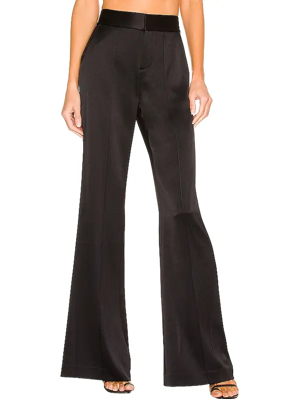 Alice + Olivia Dylan Wide Leg Pant - Black