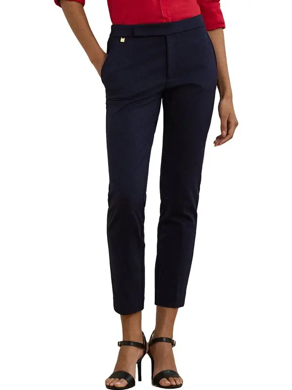 Ralph Lauren Straight Ponte Pant - Lauren Navy