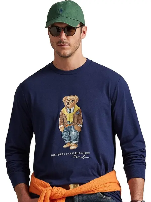 Ralph Lauren Polo Bear Jersey T-shirt - Newport Navy/hudson Valley