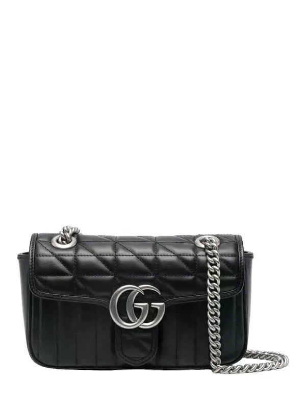 Gucci Gg Marmont Mini Shoulder Bag - Black