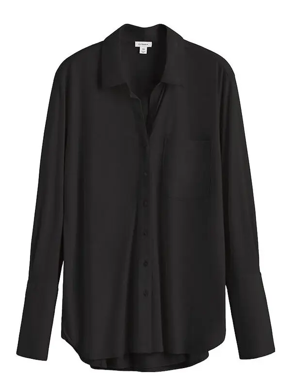 Cuyana Organic Pima Button-down Shirt - Black