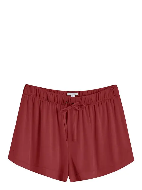 Cuyana Organic Pima Sleep Shorts - Cherry