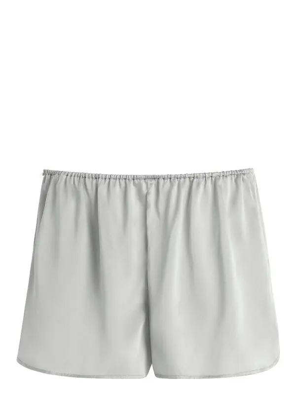Cuyana Washable Charmeuse Shorts - Sage