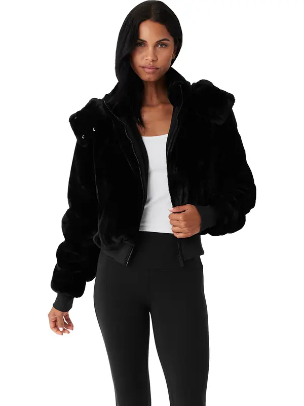 Alo Yoga Faux Fur Foxy Jacket - Black