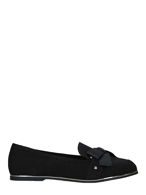 Kurt Geiger Bow-detail Vegan Loafers - Black