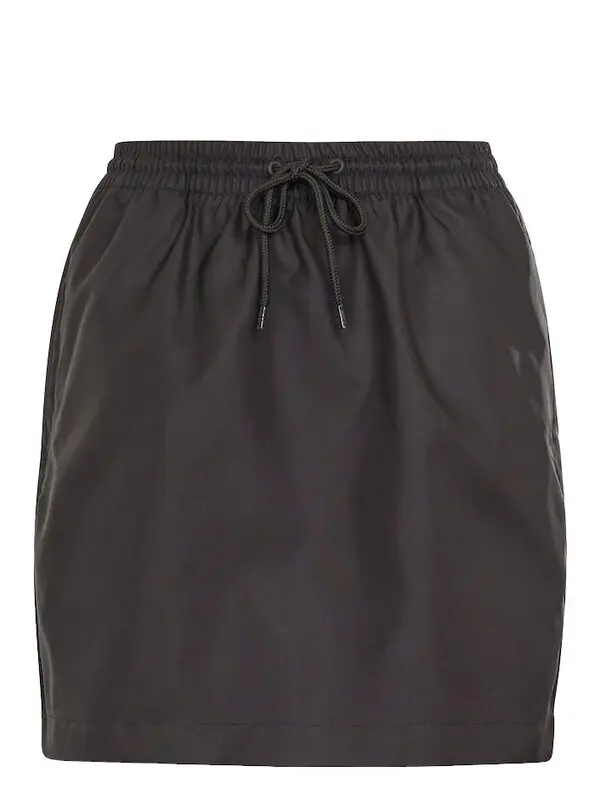Wardrobe.NYC High-rise Drawstring Miniskirt - Black