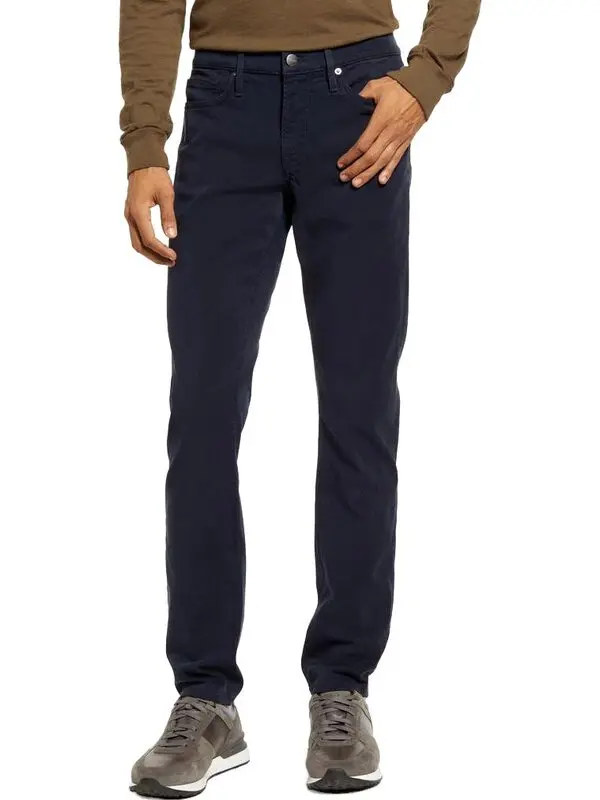 FRAME L'homme Slim Fit Five-pocket Twill Pants - Navy