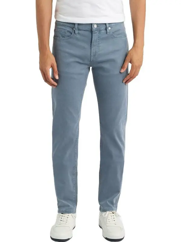 FRAME L'homme Slim Fit Five-pocket Twill Pants - Soft Blue