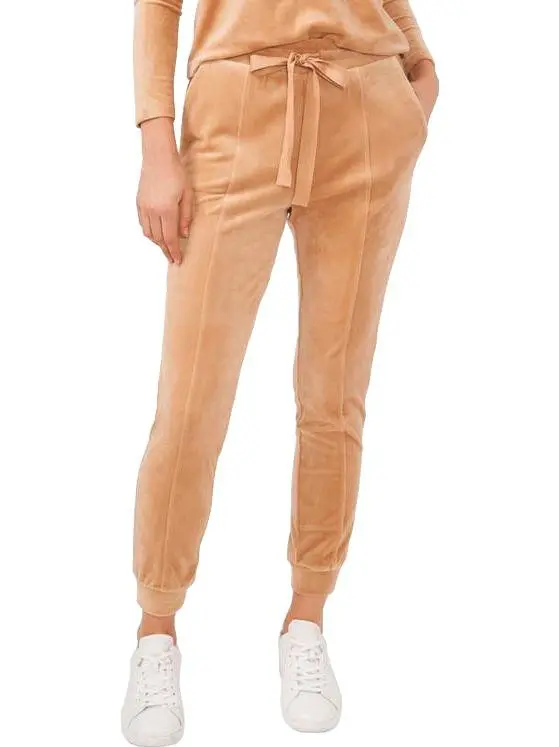 1.State Velour Jogger - Cappuccino
