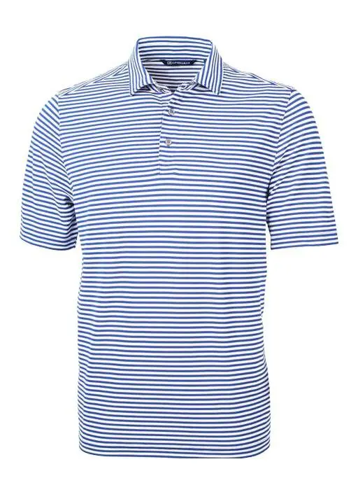 Cutter & Buck Virtue Piqué Stripe Recycled Blend Polo - Chelan