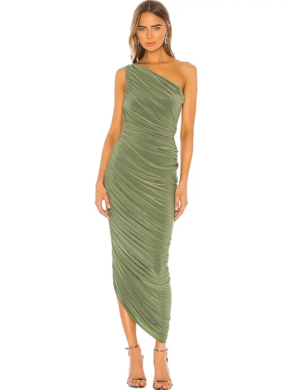 Norma Kamali Diana Gown - Celadon
