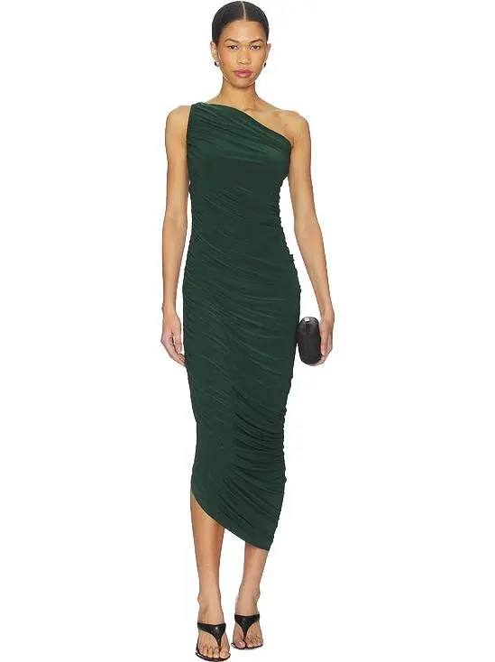 Norma Kamali Diana Gown - Dark Emerald