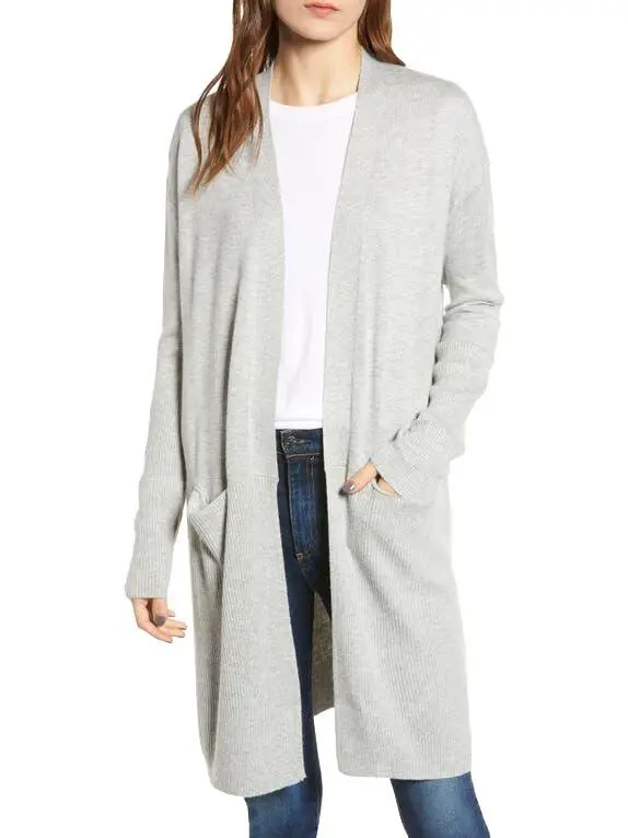 Splendid Long Cardigan - Heather Grey