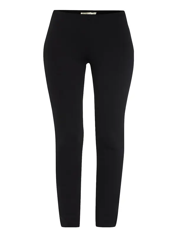 THE ROW Woolworth Mid-rise Ankle Leggings - Black